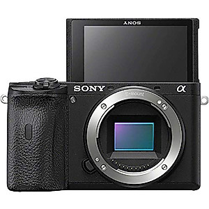 Sony Alpha A6600 Mirrorless Digital Camera Body with 128GB Card + Battery & Charger + Backpack + 2 Tripods + Reader + Flash + Kit