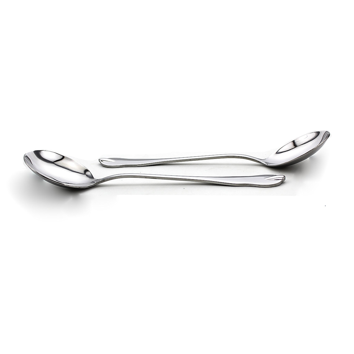 Large Soup Spoons, Large Stainless Steel Restaurant & Hotel Quality Round Soup Spoons, Set of 10