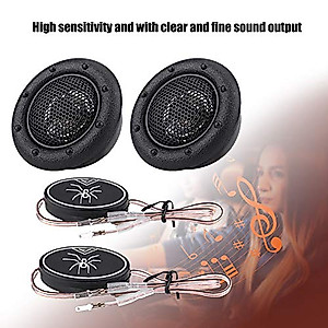 Qii lu tweeters for car o,Car o Tweeter,o Speaker,Dome o Loudspeaker,Pair of 12V 150W Car Mini Super Power Loud Dome o Speaker Tweeter Loudspeaker Horn
