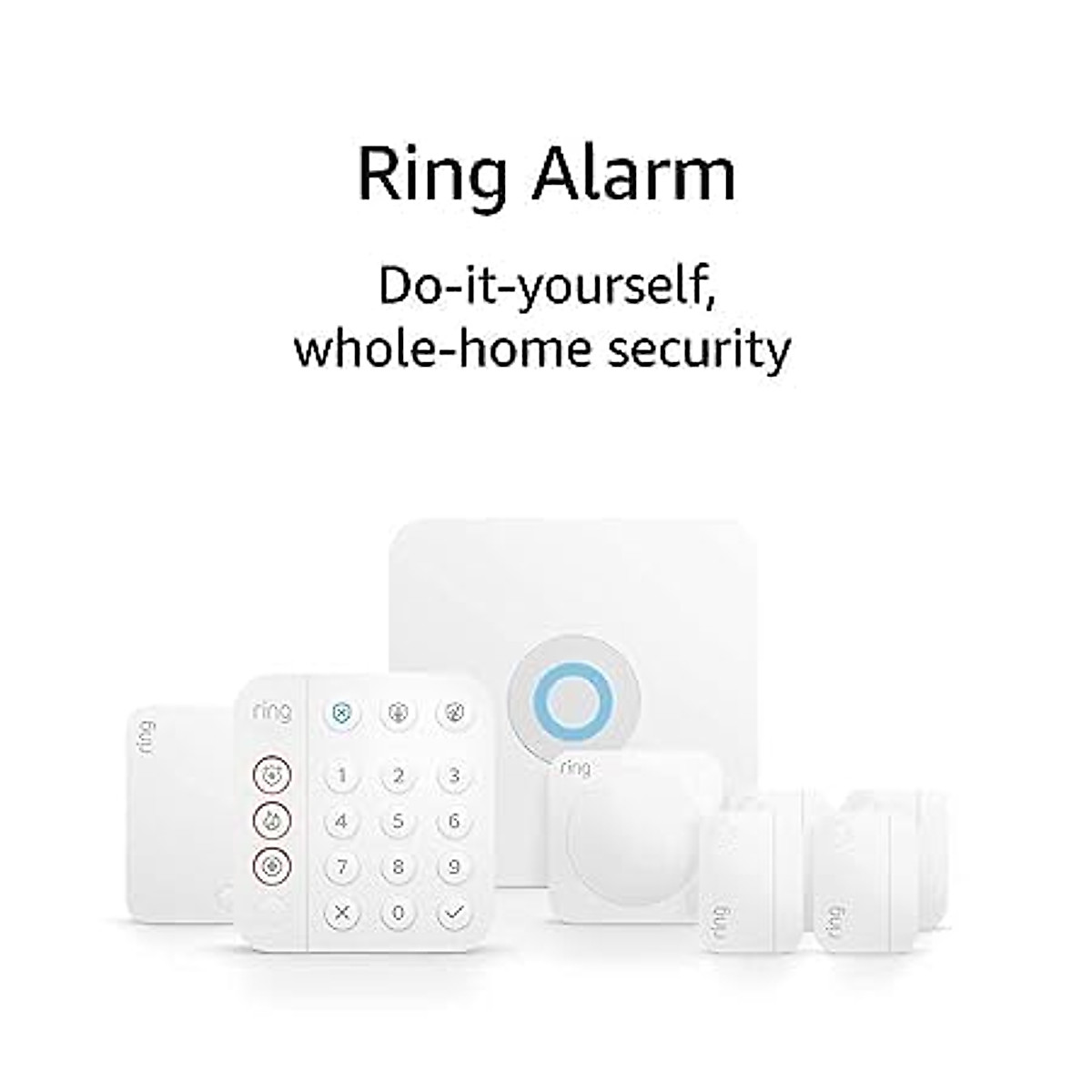 Like-New Ring Alarm 8-piece kit (2nd Gen) – home security system with optional 24/7 professional monitoring – Works with Alexa