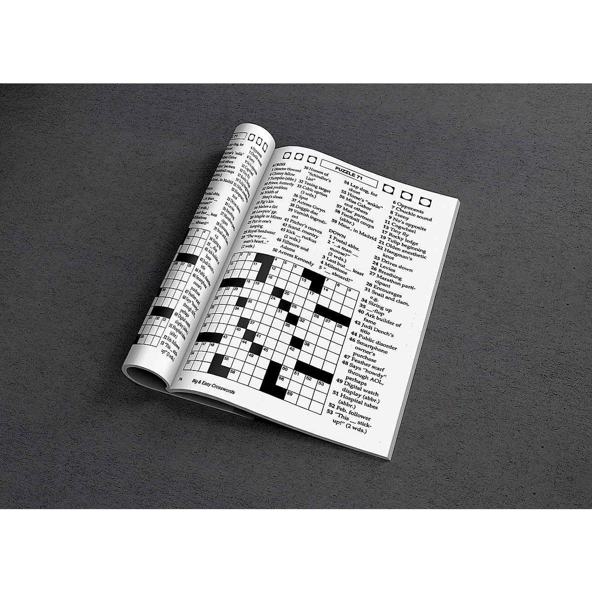 KAPPA Super Saver LARGE PRINT Crosswords Puzzle Pack-Set of 6 Full Size Books