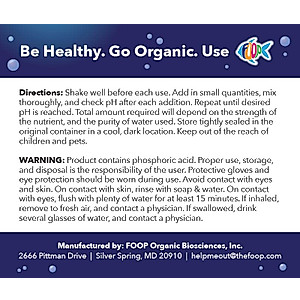 FOOP pH Up and Down – pH Control Kit | Corrects pH Imbalances, Maximizes Nutrient Absorption, Prevents Sickly Plants | Safe, Fast, and Easy to Use | Works Great in Any Growing Medium (16oz Pair)