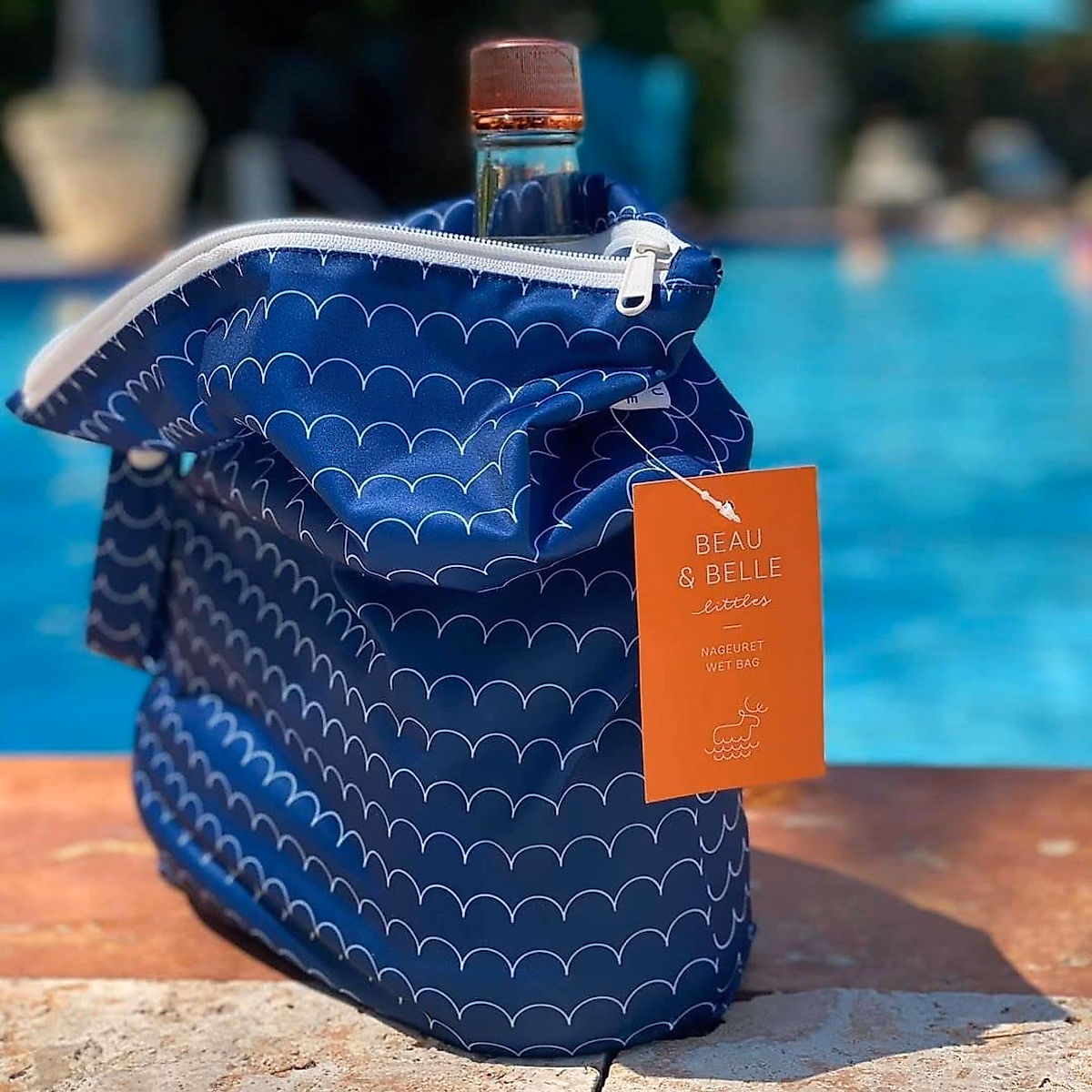Wet Bag by BBLittles | Baby Cloth Diapers | Swimsuits | Breast Pump Parts | Gym Clothes | Travel | Toiletry Bag | Waterproof |Wet Dry Bag Keeps Things Dry. Keep in Your Diaper Bag or Purse.