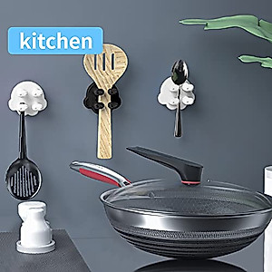 16 Pcs Silicone Toothbrush Hooks,Multi-Function Hook Waterproof self Adhesive Plug Holder Reusable,Razor Holder for Shower Key Holder for Wall, for Bathroom Kitchen Living Room Office