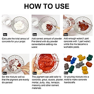 Huixiang 0.44lb 7oz Concrete Cement Pigment-blue Iron Oxide Powder, Concrete Cement Dye Pigment for Brick, Tile, Clay, Lime, Mortar, Grout, Plaster, Paint, Bath Bombs Coloring Powder(Blue,0.44lb)