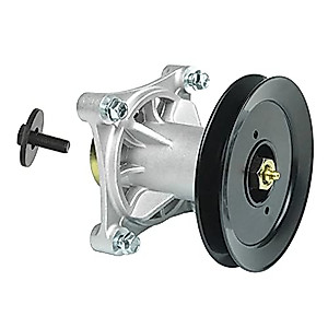 OKH New Parts 174356 Spindle Assembly with Pulley Replace 532174356 82-015 285-108 11014 GT2248 GTH2248 GTH2548 YTH1848XP YTH2748 Jonsered 532174358 LT19A LT2119A LT2122A Pulley 539113962
