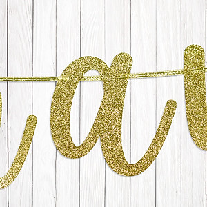 Go Shawty It's Your Birthday Banner, Hip Hop Birthday Party Decorations Supplies, Rap Theme Bday Bunting Sign, Pre-strung, Photo Props (Gold)