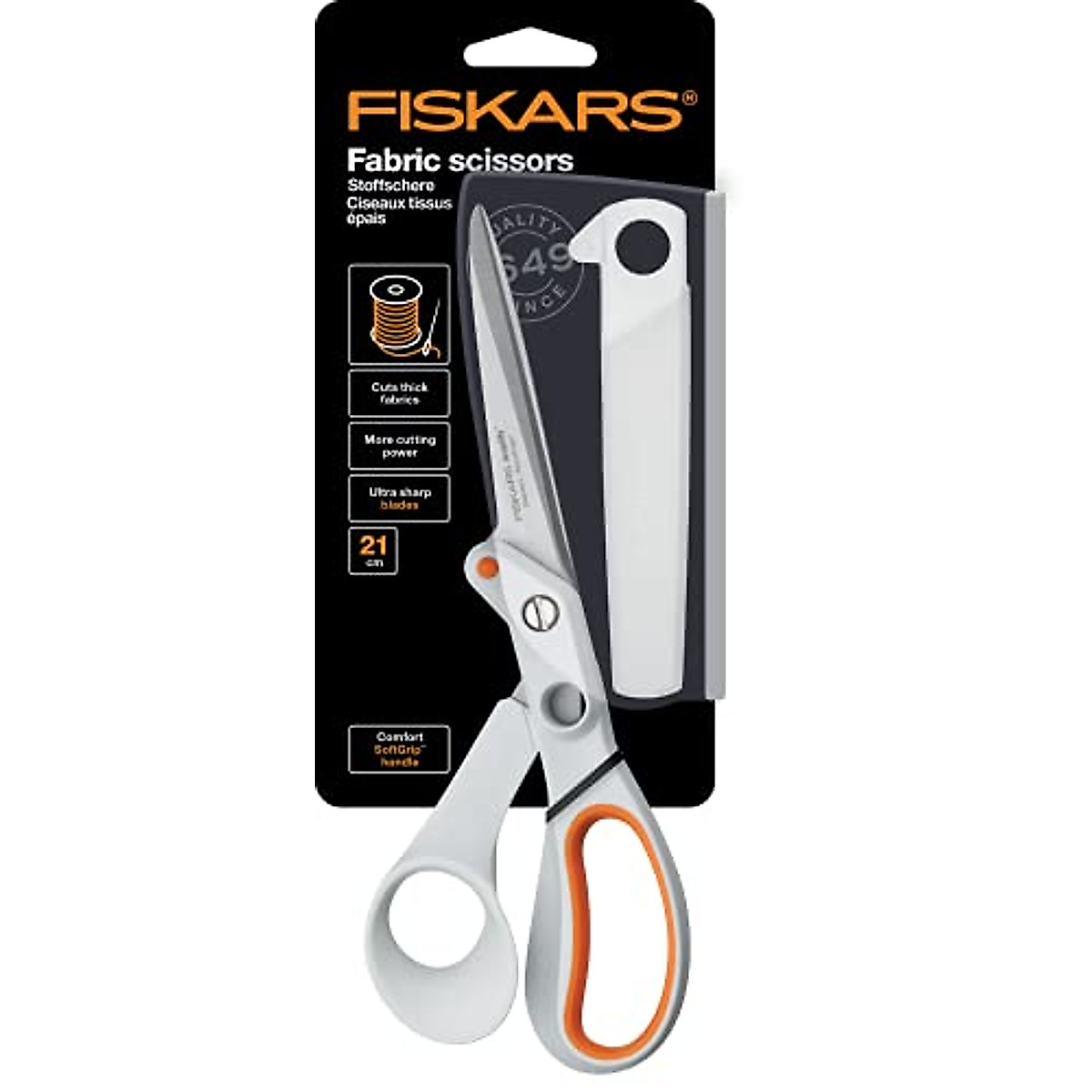 Fiskars 1005223 High Performance Precision Scissor, Length 21 cm, Standard