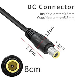 14 AWG Solar Extension Cable YACSEJAO 10FT/3M DC 8mm Power Plug Extension Cable Connector for Generator Backup Battery and Foldable Solar Panel