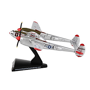 Daron Worldwide Trading Postage Stamp P-38J Lightning Marge 1/115 Dick Bong Airplane Model