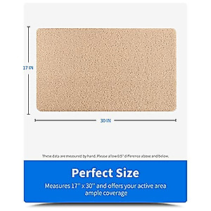 Non-Slip Bathtub Mat, 17x 30 Inch, Shower Mats for Bath Tub, PVC Loofah Bathroom Mats for Wet Areas, Quick Drying