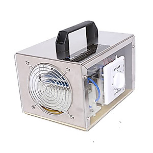 20000mg/h 0zone Generator with Timer 10A 30-60W 20g Machine with Stainless Steel Case For Fruit Meat and Home (Ships from The US)