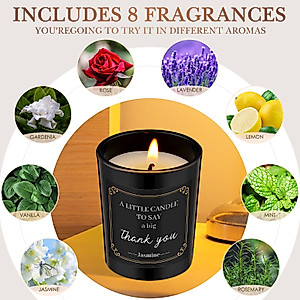 MTLEE 16 Pcs Scented Candles Gift Set Inspirational Candles for Home Scented in Bulk Strong Fragrance Soy Wax Aromatherapy Jar Candle Set for Women Bath Body Works Coworker (Appreciation,Black)