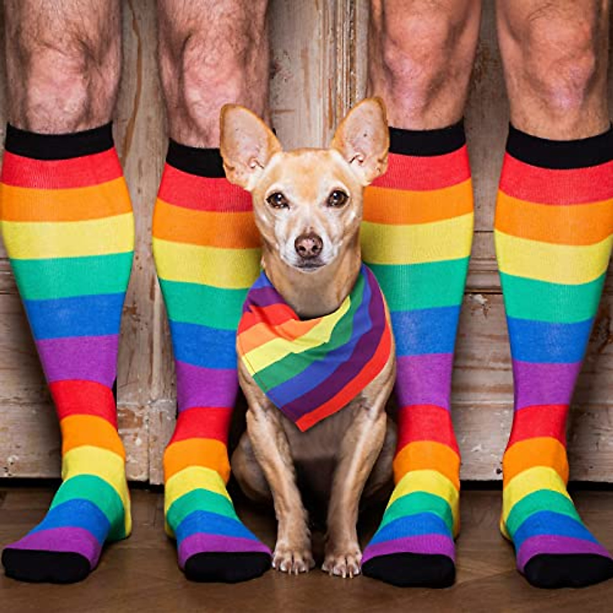 50 Pieces Rainbow Dog Bandanas Bulk Pride Dog Bandanas Rainbow Dog Scarf Rainbow Accessories for Small Medium Large Dog Pet Costume Accessories Decoration