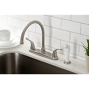 Kingston Brass KB798YL Yosemite 8" Centerset Kitchen Faucet, Brushed Nickel