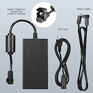 Lift Chair or Power Recliner AC/DC Switching Power Supply Transformer, 2-pin 29V 2A Adapter for Lift Chair or Power Recliner with 5Ft AC Cord and 3.3Ft Motor Cable