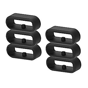 6-Pack Fastener Rings Compatible with Fitbit Versa 4/Versa 3/Versa 2/Versa/Sense/Sense 2/Versa Lite/Versa SE Band Keeper, Silicone Replacement Watch Band Loop/Holder/Retainer for Fitbit Versa&Magic Band