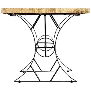 AJSEOYBS Retro Dining Table,Kitchen Table,Dinner Table Dining Room Home Furniture,for Cafe, Office, Kitchen, Living Room, Entryway,Dining Table 70.9"x35.4"x29.9" Solid Mango Wood