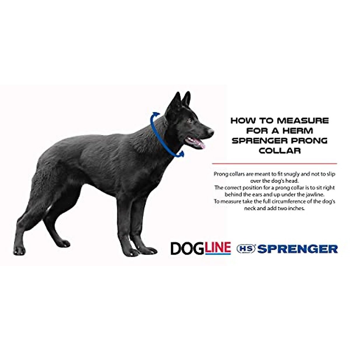 Herm Sprenger Black Stainless Steel Prong Dog Training Collar with Quick Release Buckle Ultra-Plus Pet Pinch Collar No-Pull Collar for Dogs Made in Germany 3.2mm x 20in Medium