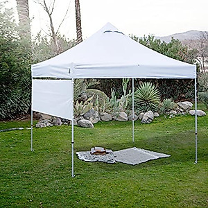 Ontheway Two Half Walls for 10'x10', Two Half Sidewalls for Pop Up Tent Gazebo Shelter, 2 Half Walls Only (White B)