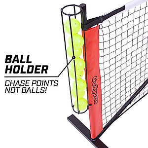 GoSports Regulation 22 ft Pickleball Net - Includes Net, Frame and Carry Case, Portable Design for Setup in Minutes