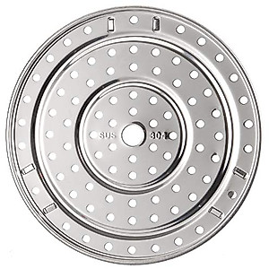 Yesland 5 Sizes 304 Stainless Steel Steamer Rack, Pressure Cooker Canner Rack & Cooling Rack with Detachable Legs, Round Pot Steaming Tray for Baking Cooking Steaming(7'' 7.5'' 8.5'' 9.25'' 10'')