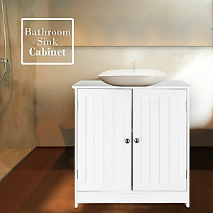 24" Bathroom Vanity Cabinet Single Wood Vessel Sink Top Sink Cabinet Modern