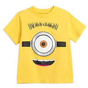 Despicable Me Minions Infant Baby Boys Graphic T-Shirt and Shorts Outfit Set Yellow-Black 18 Months