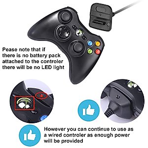 Charger for Xbox 360 Controller, USB Charging Cable Compatible with Microsoft Xbox 360 Slim Controllers Game