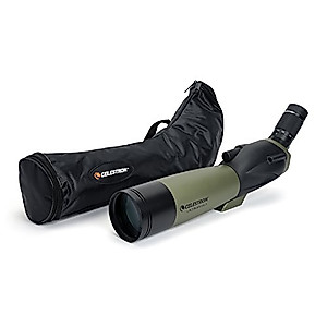 Celestron – Ultima 80 Angled Spotting Scope – 20-60x Zoom Eyepiece – Multi-coated Optics for Bird Watching, Wildlife, Scenery and Hunting – Waterproof and Fogproof – Includes Soft Carrying Case