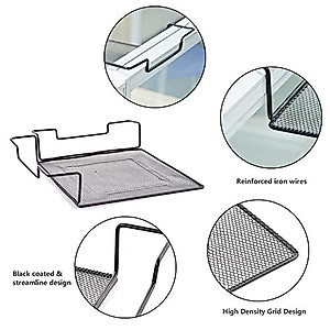 Gaweb Corner Plastic/Metal Freestanding Stackable Organizer Shelf for Bathroom,Iron Square Triangle Office Cubicle Corner Shelf Storage Rack Sundries Organizer - Triangle*