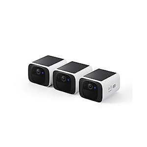 eufy Security S220 SoloCam 3-Cam Pack, Home Security System, Solar Security Camera Wireless Outdoor Camera, Always-On Power, 2K Resolution, 2.4 GHz Wi-Fi, No Monthly Fee