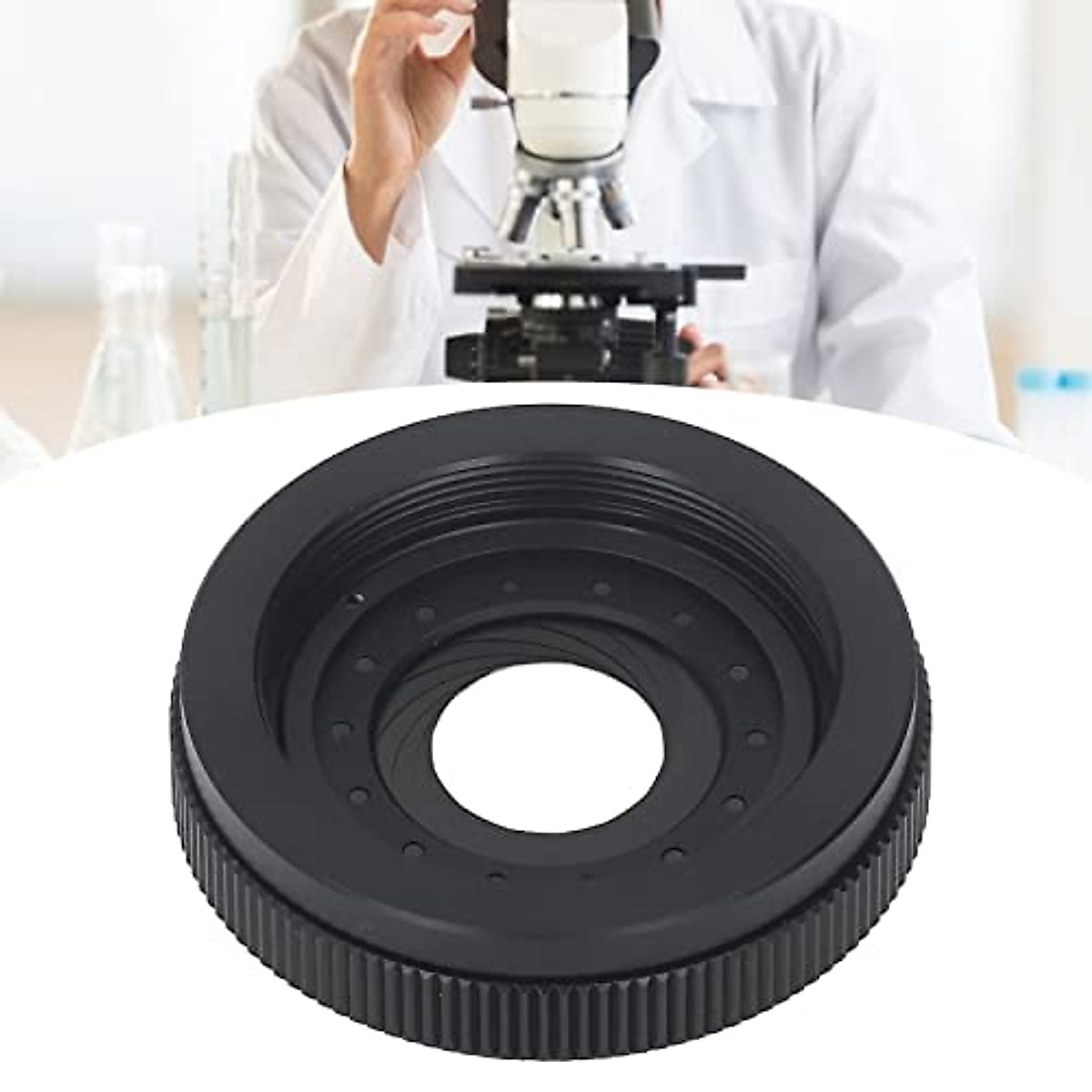 Iris Diaphragm 1.5mm‑25mm ID 55mm OD M42 to M42 Aperture Adjustable Iris Aperture Diaphragm for Optical System Camera Microscope