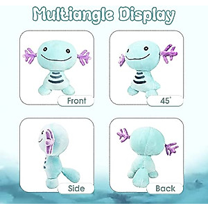 OMG ALL STORE Axolotl Plush Salamander Toy Fun and Soft Plush Stuffed Toy for Game Fans Gift Soft Stuffed Pillow Doll for Kids and Adults (8 Inch) (Blue)