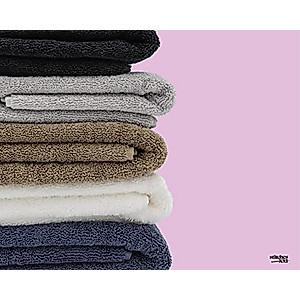 Stitches XXI Personalized Bath Towel. Luxury Embroidered Custom Bathroom Towel 100% Cotton Black 30x54 inches