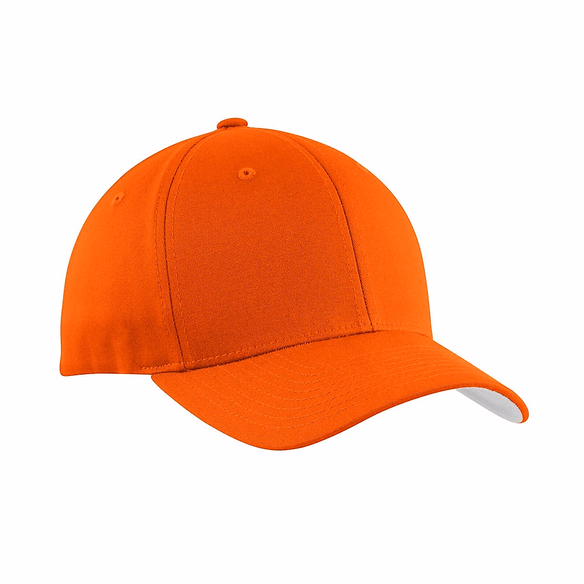Joe's USA Flexfit Baseball Caps in 12 Colors - Size S/M - Orange