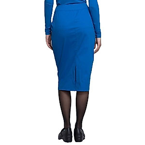 Scrubs Uniform Skirt Workwear Professionals, Rib-Knit Waist, Soft Stretch WW510, XS, Royal