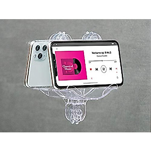 WeatherTech MirrorFone - Phone Holder Mount for Bathroom Kitchen Shower Mirror Tile (8AWB1)