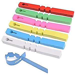 BEADNOVA Tree Tags Plastic Plant Labels Wrap Around Hanging Tags Tree Markers Signs Plant Tags Nursery Tags for Plants Garden (120Pcs, Mix Color)