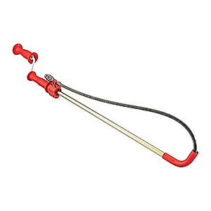 RIDGID 59787 Model K-3 Toilet Auger with Unclogging 3-Foot Snake and Bulb Head