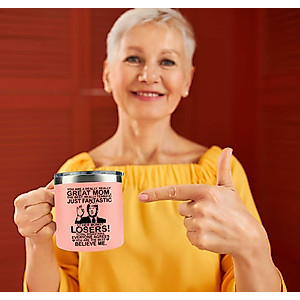 Mothers Day Gifts for Mom - Mothers Day Gifts from Daughter, Son, Kids - Funny Gifts for Women, Wife - Mother Gifts - Mom Birthday Gifts - Birthday Gifts for Mom - Present for Mom Mug 14oz, Pink