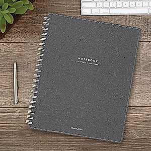 AT-A-GLANCE Notebook, Twinwire, Ruled, 80 Sheets, 11 x 8-3/4", Collection, Heather Gray (YP145-45)