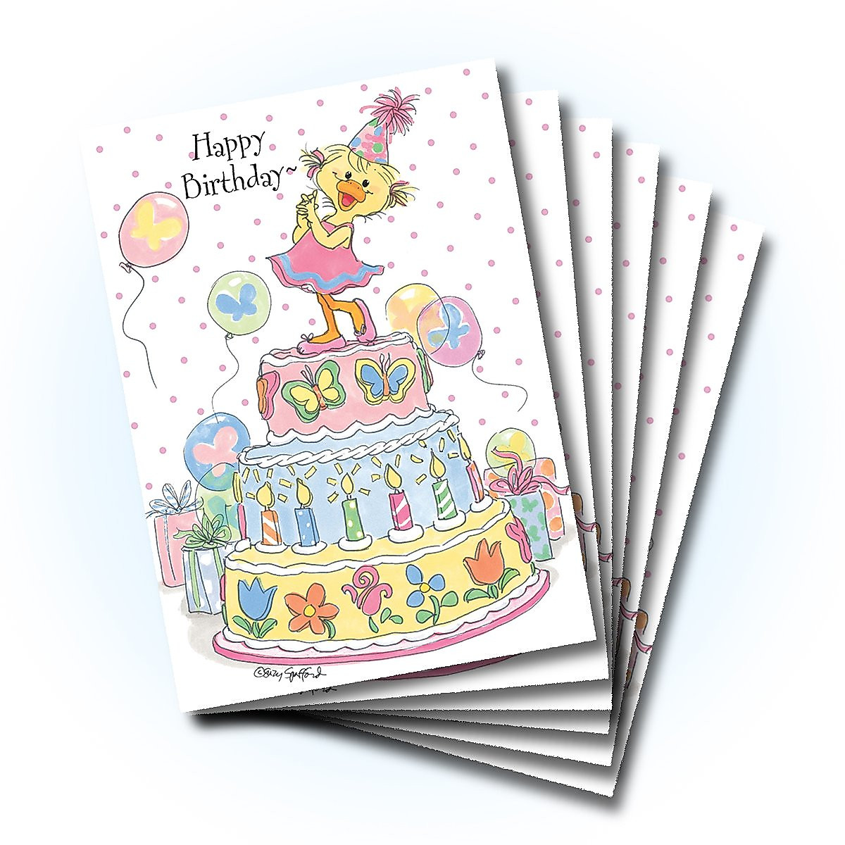 Suzy's Zoo Happy Birthday Card 6-Pack 10311