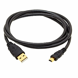 Mediabridge USB 2.0 - Mini-USB to USB Cable (8 Feet) - High-Speed A Male to Mini B with Gold-Plated Connectors