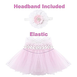 Newborn Photography Props Tutu Skirt with Headband for Baby Girls Newborn Dress Photoshoot Props