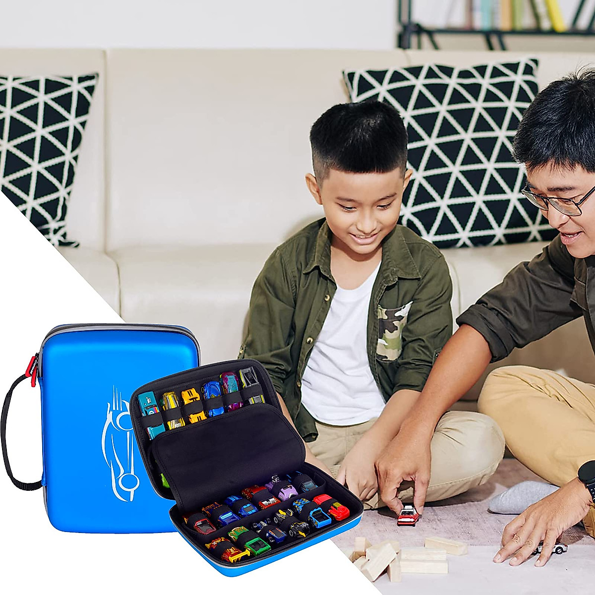 BTOPCASE Hard EVA Protective Carrying Storage Case For HOT WHEELS 20-Car Pack,HOT WHEELS 24-Car Pack, Matchbox Cars Case