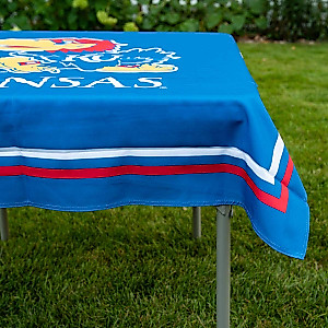 College Flags & Banners Co. Kansas Jayhawks Logo Tablecloth or Table Overlay