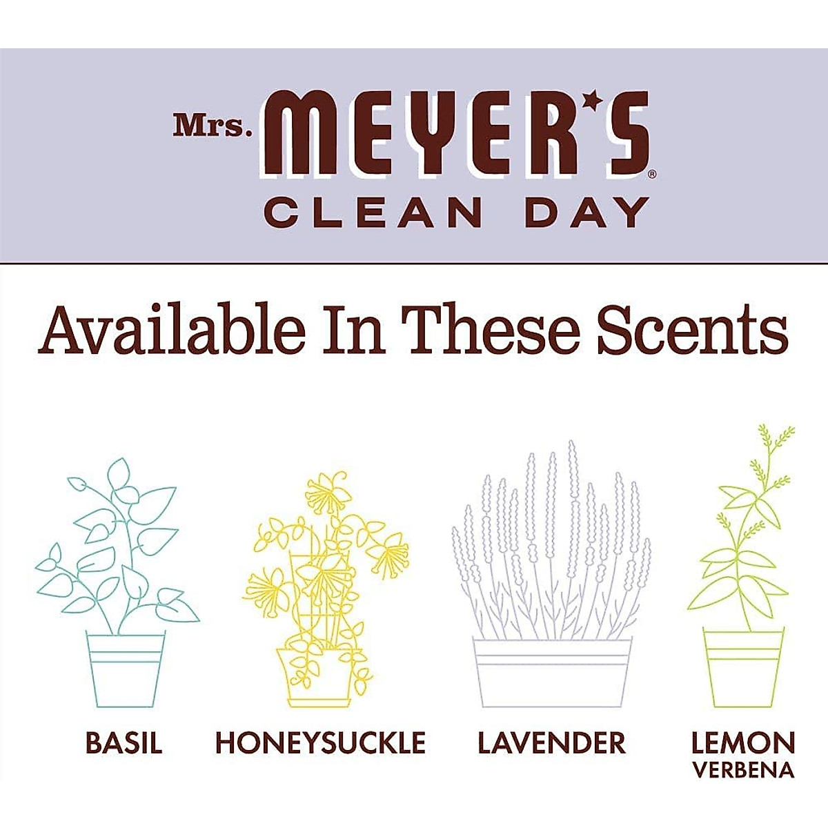 MRS. MEYER'S CLEAN DAY Liquid Dish Soap, Cruelty Free Formula, Lavender Scent, 16 oz - Pack of 2