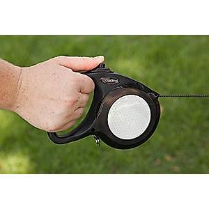 Petmate K9 Control Retractable Dog Walking Leash, Large, Up to 120lbs, 20’ tape, includes zeroslack technology allowing leash to retract while in locked position