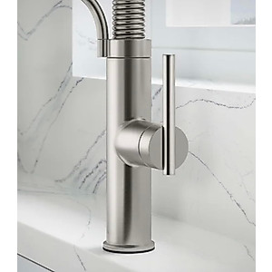 Kohler Provo Semi-Pro Kitchen Faucet with Spiral Spring Neck, Stainless Steel